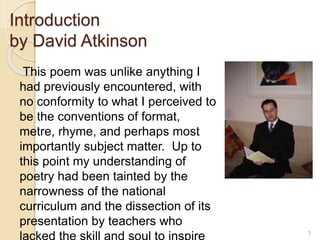 David Atkinson's selected poems. | PPTX