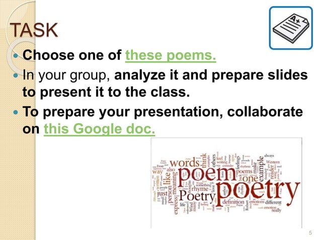 David Atkinson's selected poems. | PPT