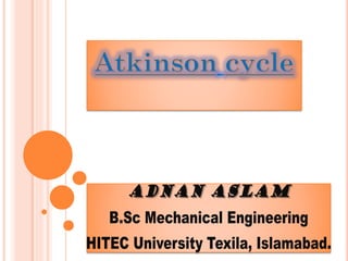 Atkinson cycle (Atkinson cycle Engines) | PDF