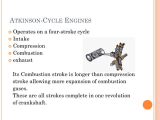 Atkinson cycle (Atkinson cycle Engines) | PDF