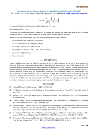 Atkinson Cycle Engine Using Electrostatic Fluid Acceleration and ...
