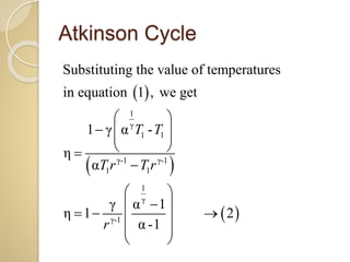 Atkinson Cycle, Ericsson Cycle And Stirling Cycle | PPTX