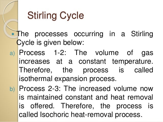 Atkinson Cycle, Ericsson Cycle And Stirling Cycle
