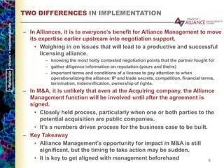 Alliance Management From Both Sides of the M&A Boom | PPT