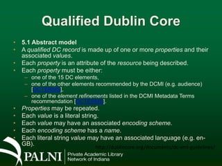 Atla dublin core basics workshop | PPT