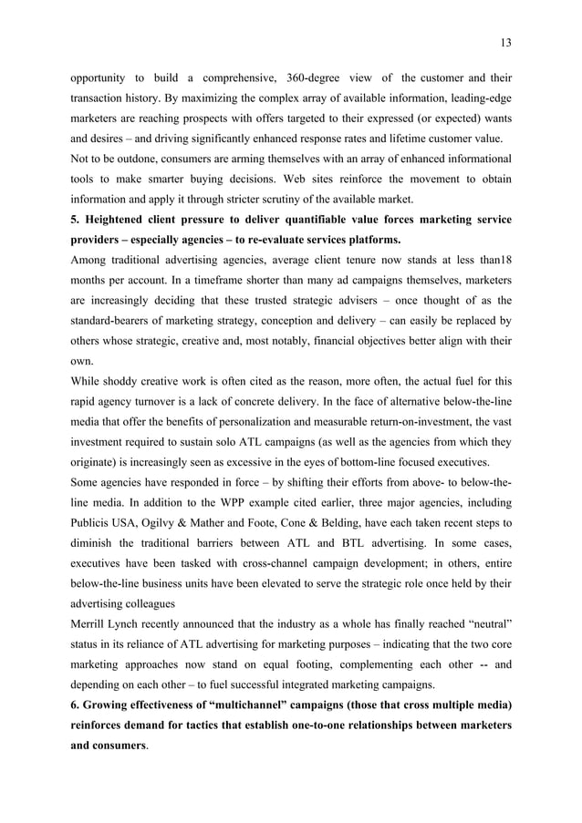 Atl And Btl Activities Research Paper | PDF