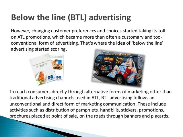 ATL and BTL Advertising