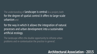 Landscape Urbanism | Architectural Theory | PDF