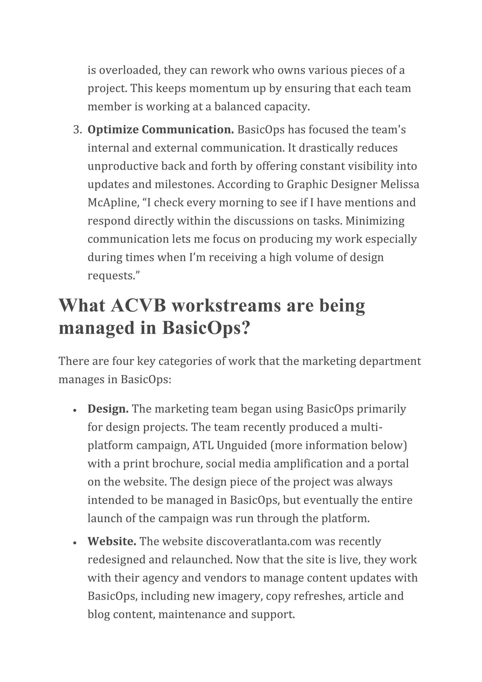 Atlanta Case study basicOps | PDF