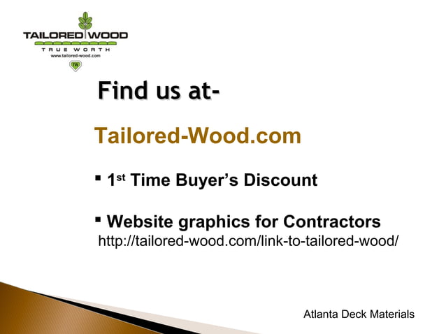 Atlanta deck materials | PPT