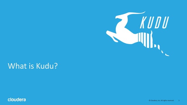 Introduction to Apache Kudu | PPTX | Databases | Computer Software and ...