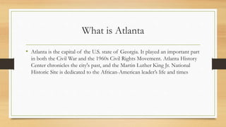 the city of Atlanta | PPTX