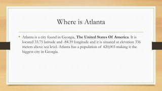 the city of Atlanta | PPTX