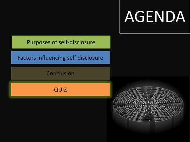 The Skill of Self Disclosure | PPT