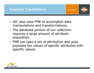 ISC and FME Data Translations | PDF
