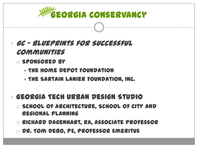 Atlanta urban design and stormwater | PPT