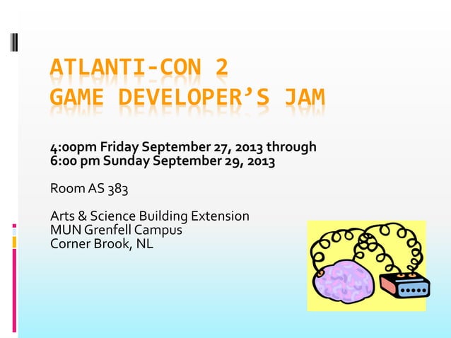 Atlanti-Con2 Game Developer's Jam 2013 | PPT