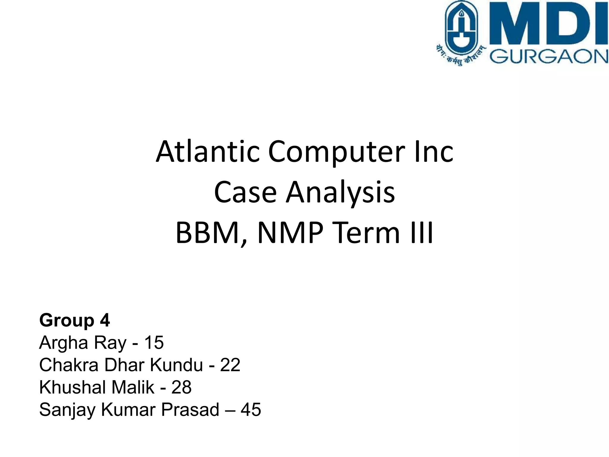 Atlantic Computer Inc | PPTX