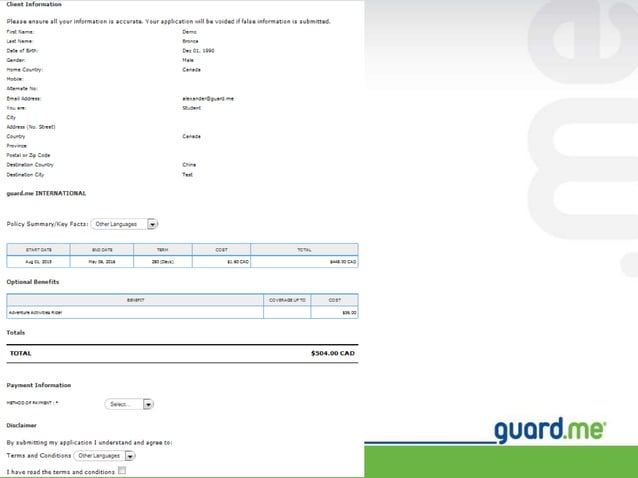 Atlantic Education International 2015 - Guard.Me Insurance | PPTX ...