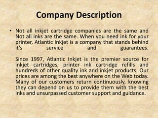 ATLANTIC INKJET - COMPANY INFORMATION | PPTX
