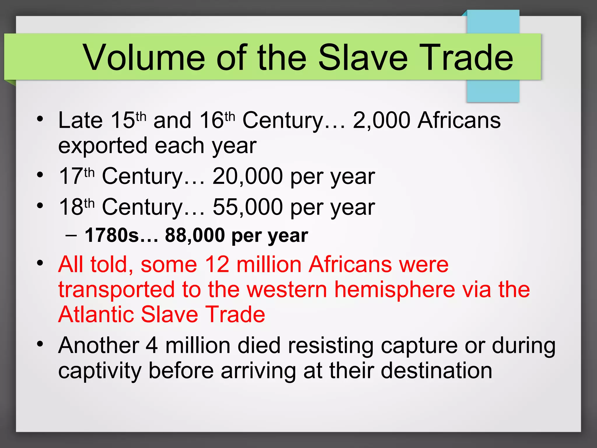 Atlantic slave trade | PPT