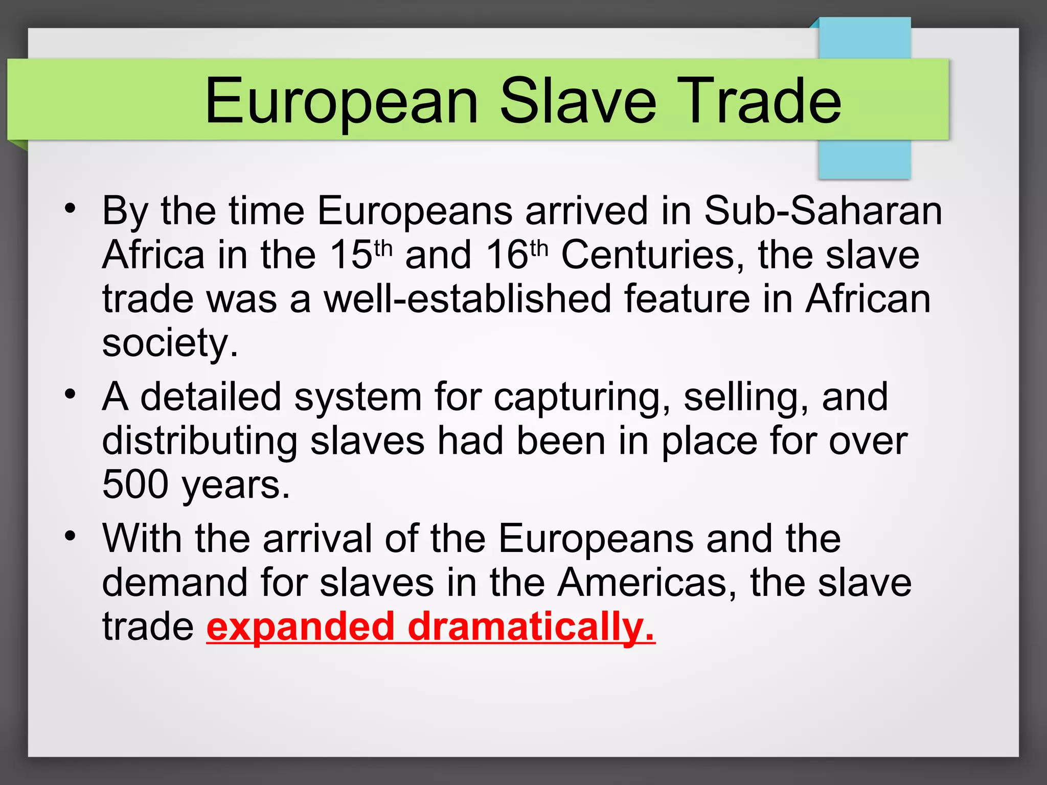 Atlantic slave trade | PPT