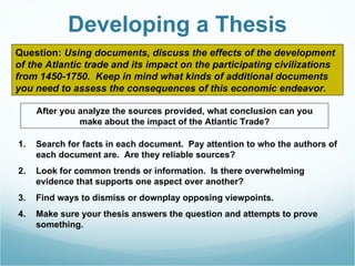 Atlantic Trade Unit Iii Dbq | PPT