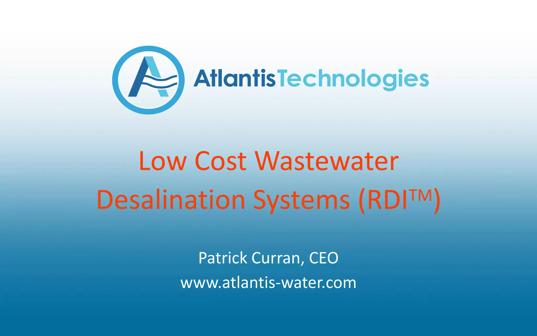 Atlantis Technologies, Series A Investor Presentation, 20140317 | PDF ...