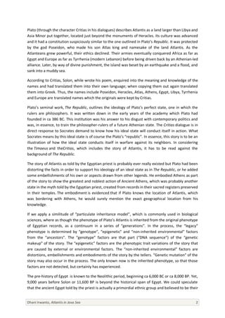 Atlantis in Java Sea | PDF