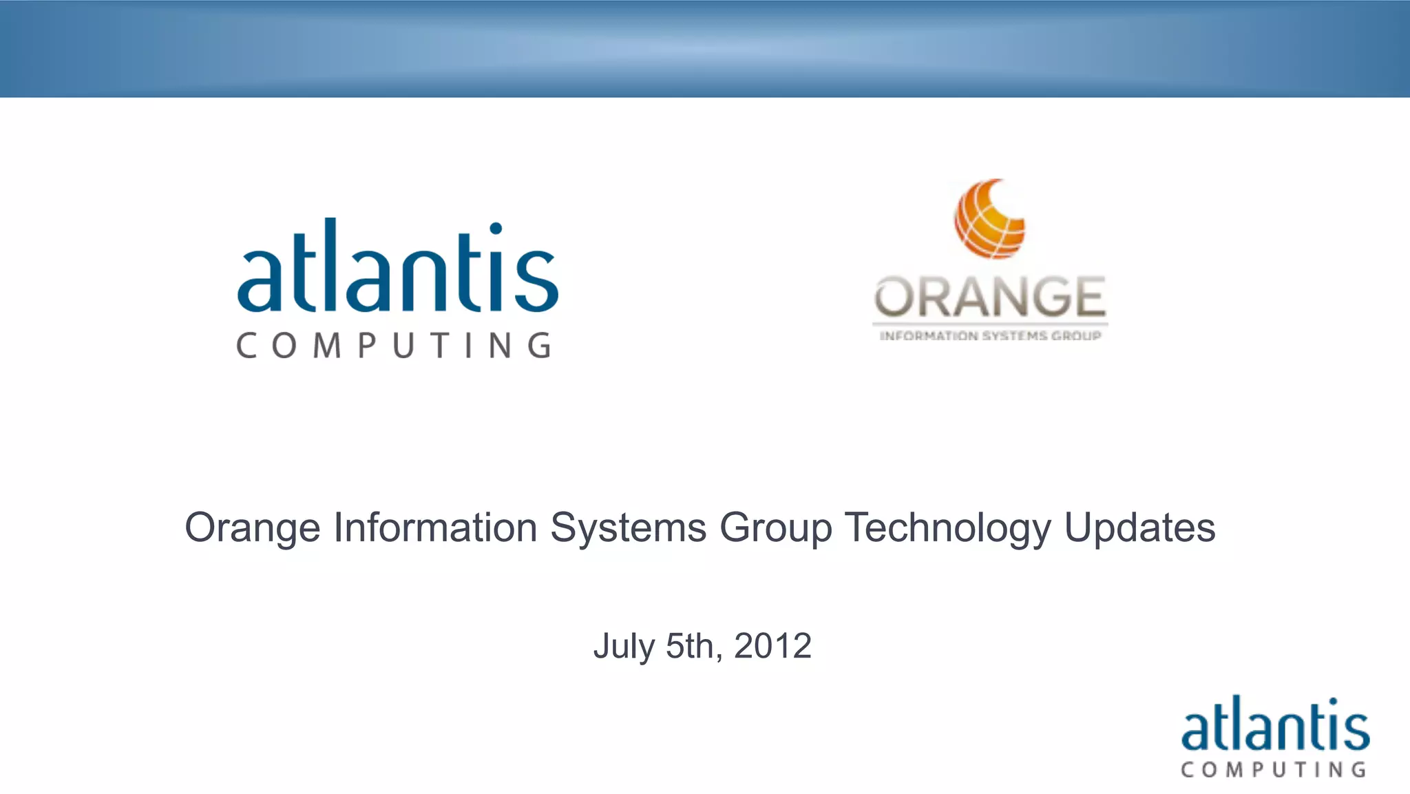 Atlantis overview for orange is | PDF