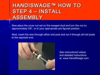 Hand Swage Cable Railing Basics | PPT