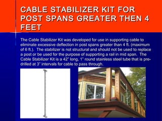 Hand Swage Cable Railing Basics | PPT