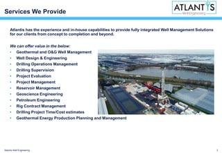 Atlantis Well Engineering Company Presentation | PPTX