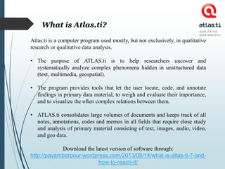 Atlas.ti tutorial | PDF