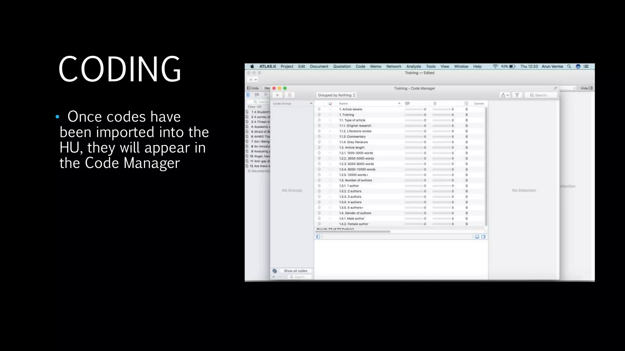 ATLAS.ti training presentation: Covering the basics | PPTX