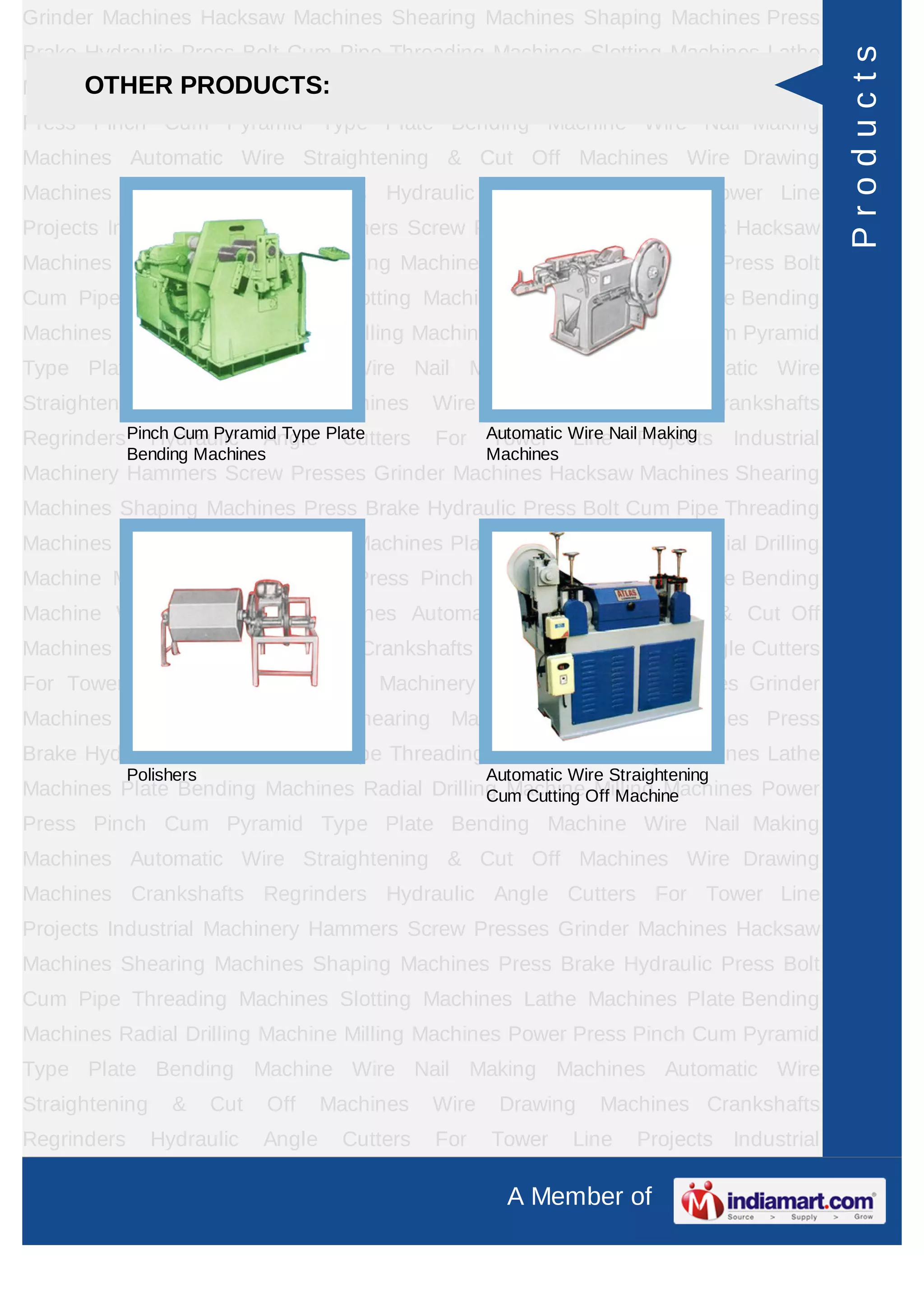 Atlas Machine Tools Corpn., Ludhiana, Industrial Machines | PDF