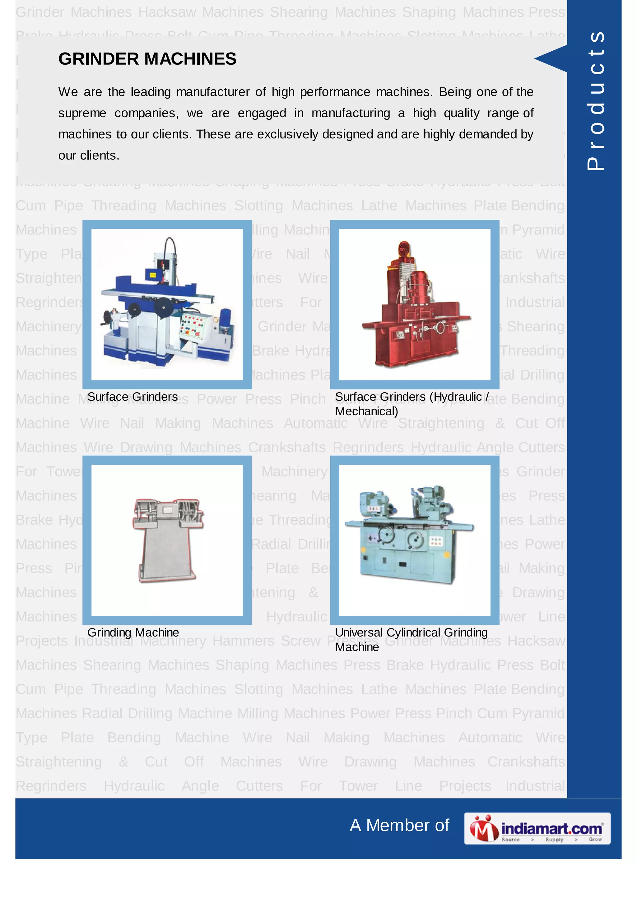 Atlas Machine Tools Corpn., Ludhiana, Industrial Machines | PDF