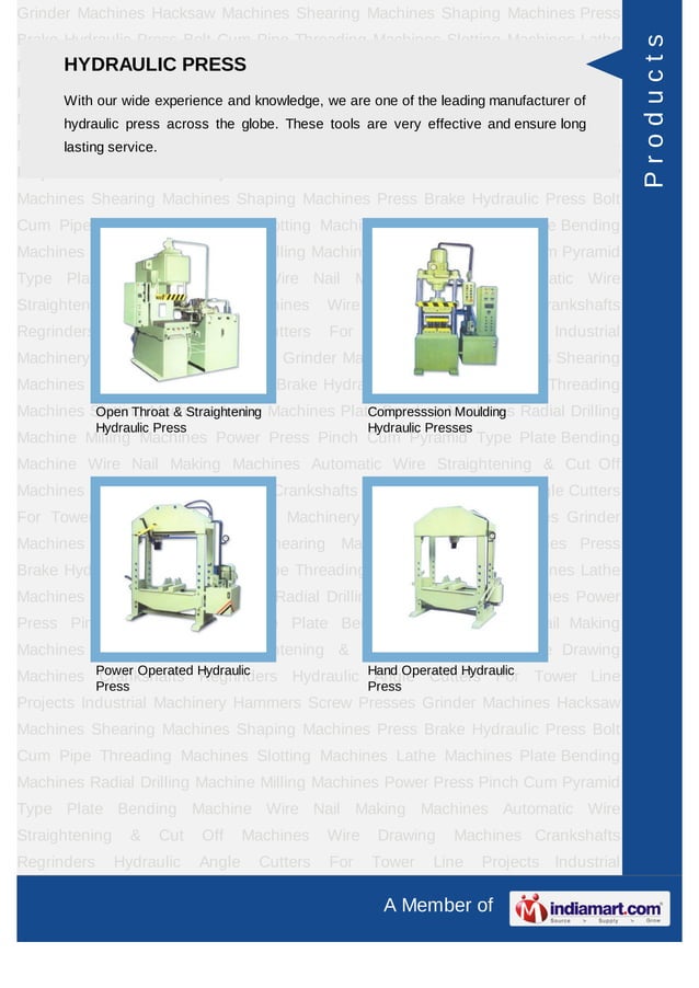 Atlas Machine Tools Corpn., Ludhiana, Industrial Machines | PDF