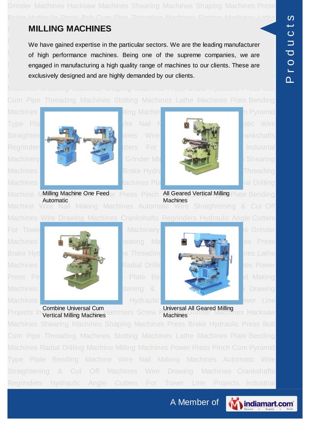 Atlas Machine Tools Corpn., Ludhiana, Industrial Machines | PDF