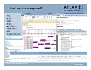 Atlas.ti making sense of research data in policy analysis | PPT