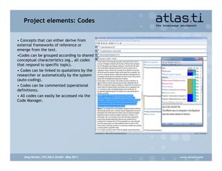 Atlas.ti making sense of research data in policy analysis | PPT
