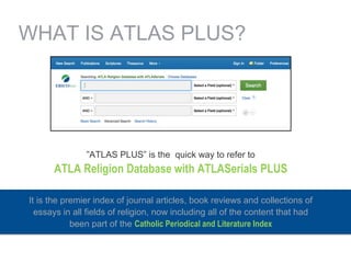 AtlaSerials PLUS | PPT