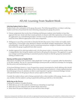 Atlas learning from student work | PDF