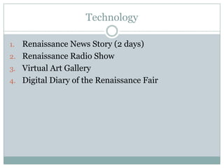 Atlas middle school renaissance unit plan | PPTX