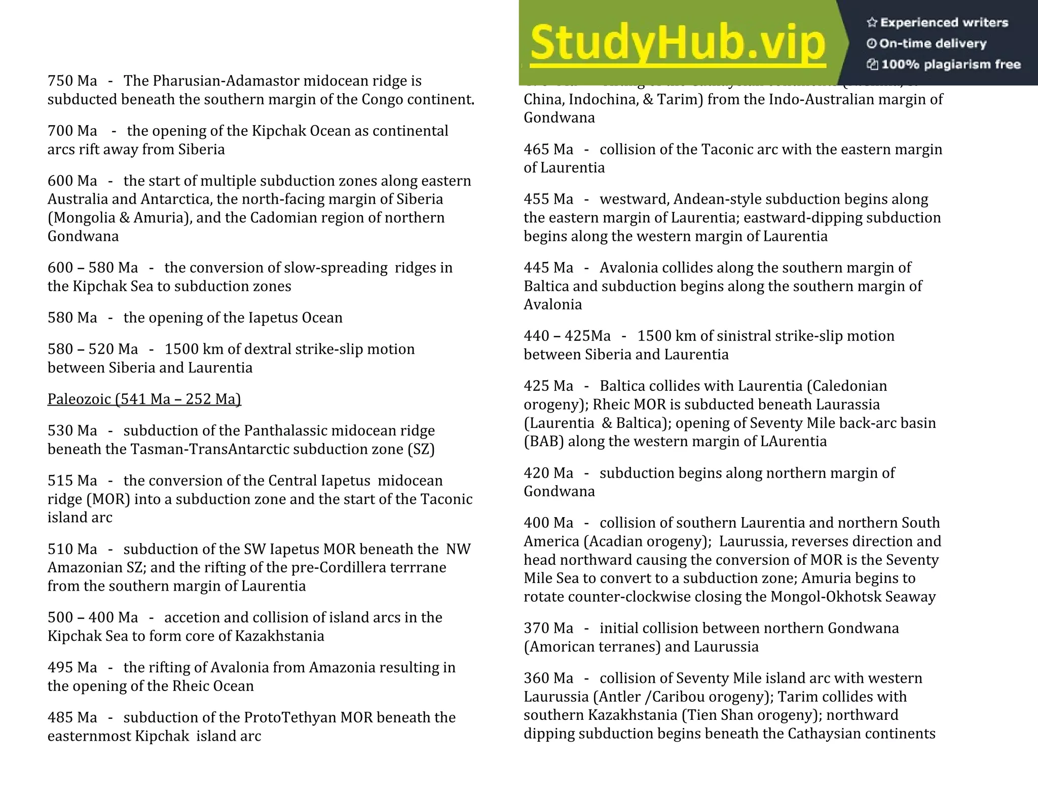 Atlas Of Ancient Oceans And Continents Plate Tectonics During The Last ...