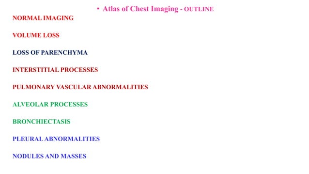 Atlas of chest imaging | PPT