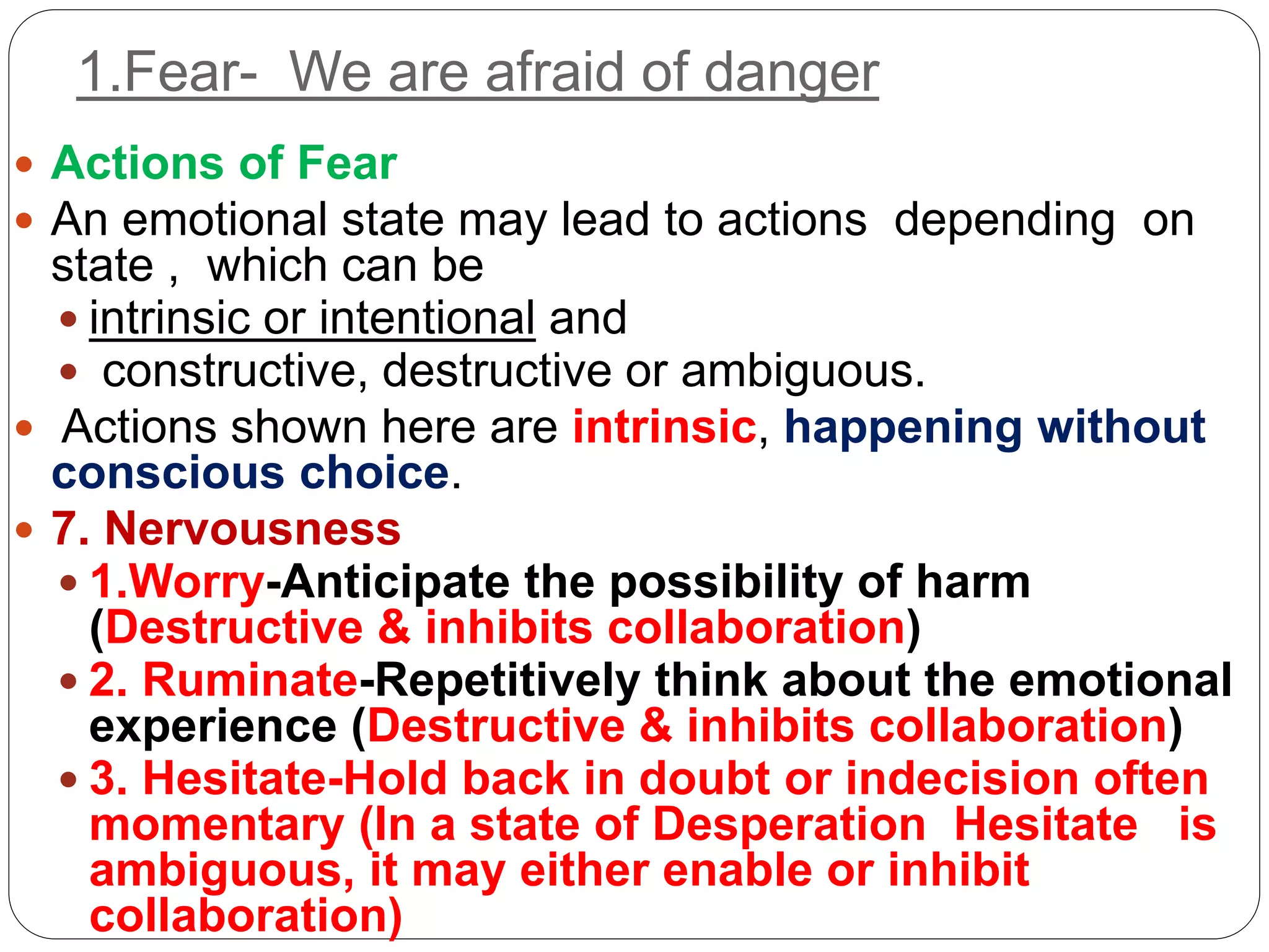 Atlas of emotions part 3 (Fear) | PPTX