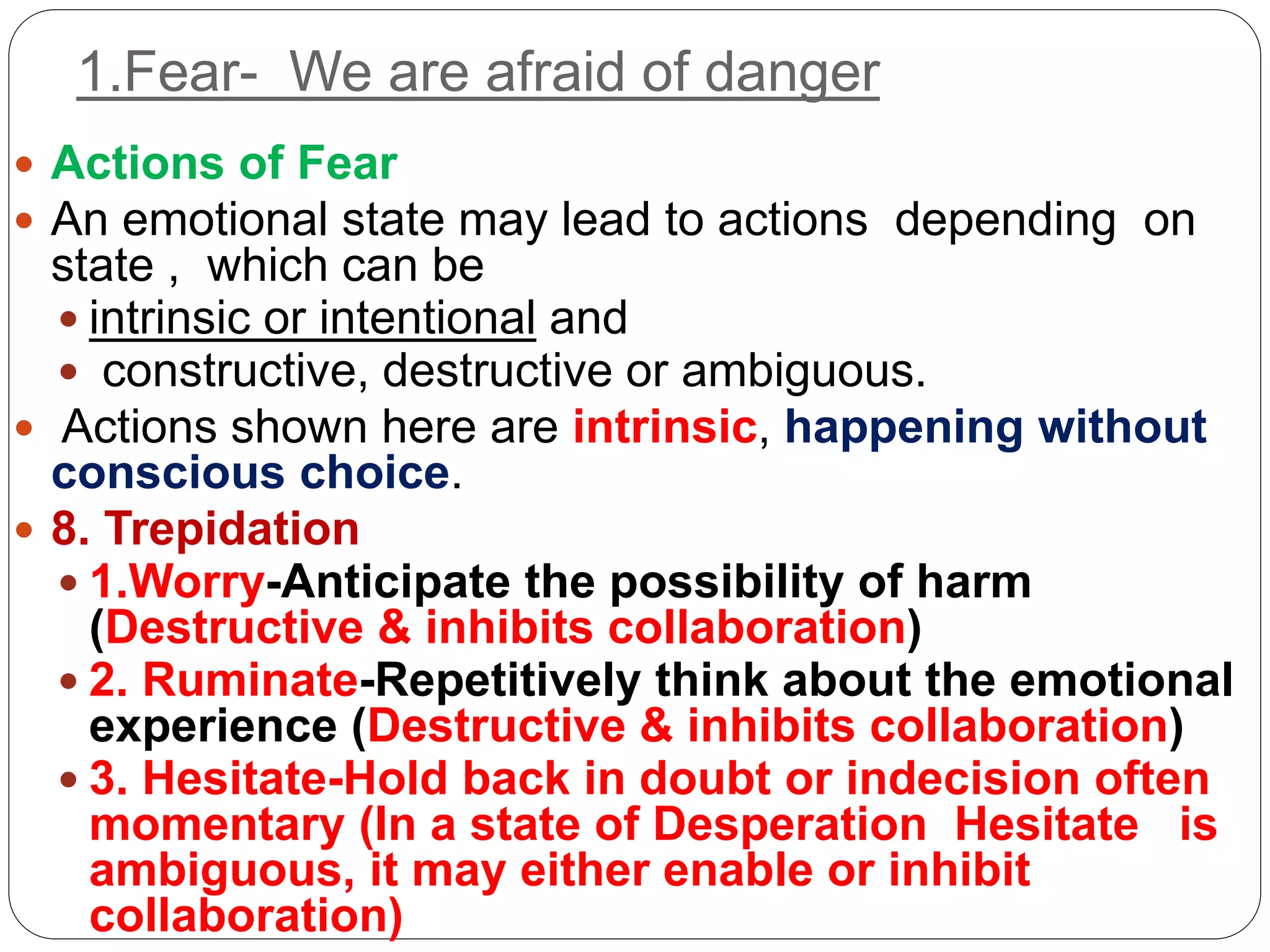 Atlas of emotions part 3 (Fear) | PPTX