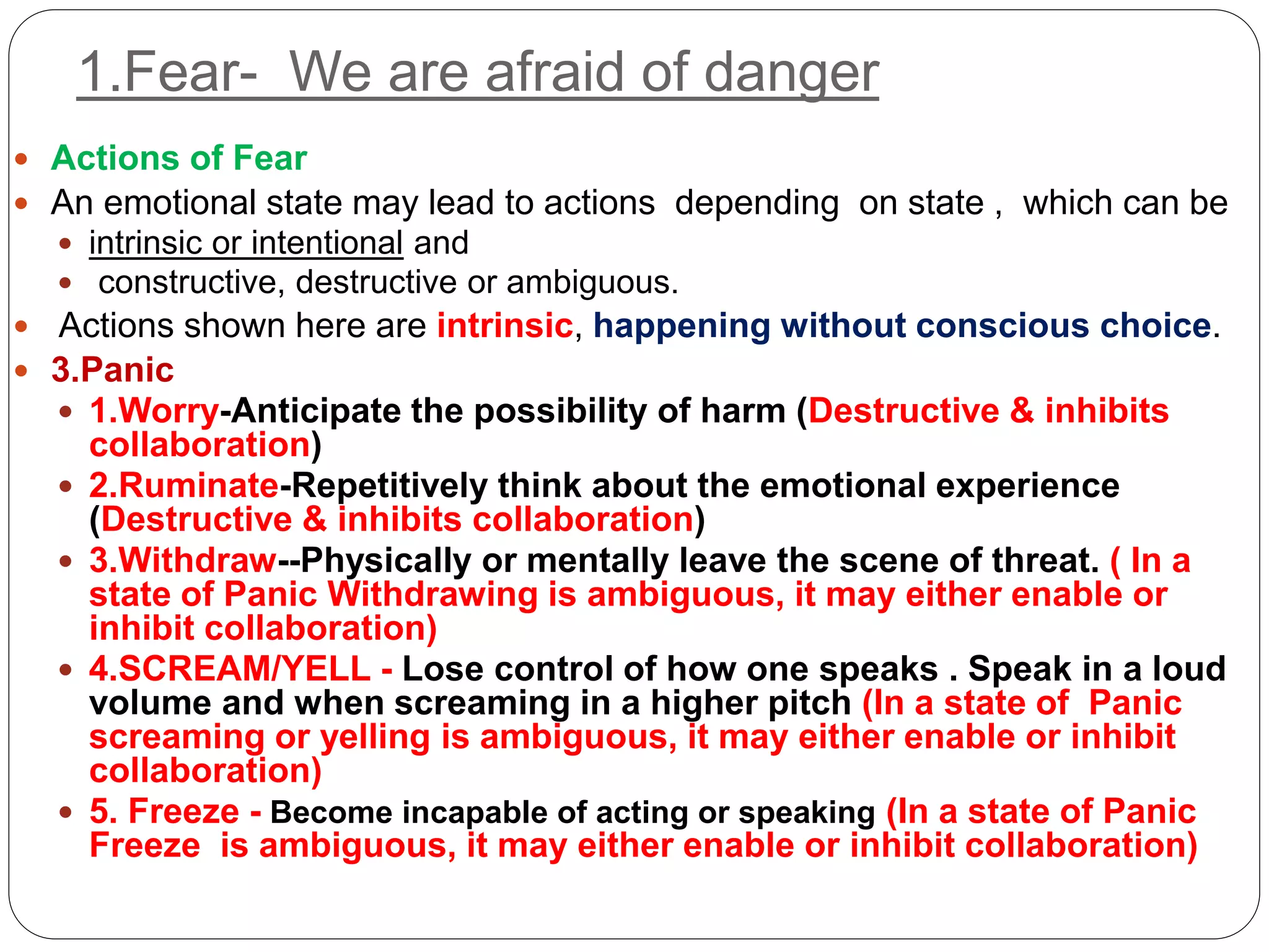 Atlas of emotions part 3 (Fear) | PPTX