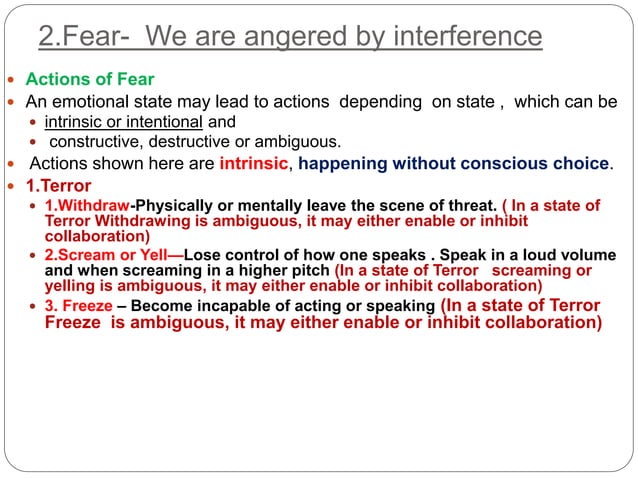 Atlas of emotions part 3 (Fear) | PPTX